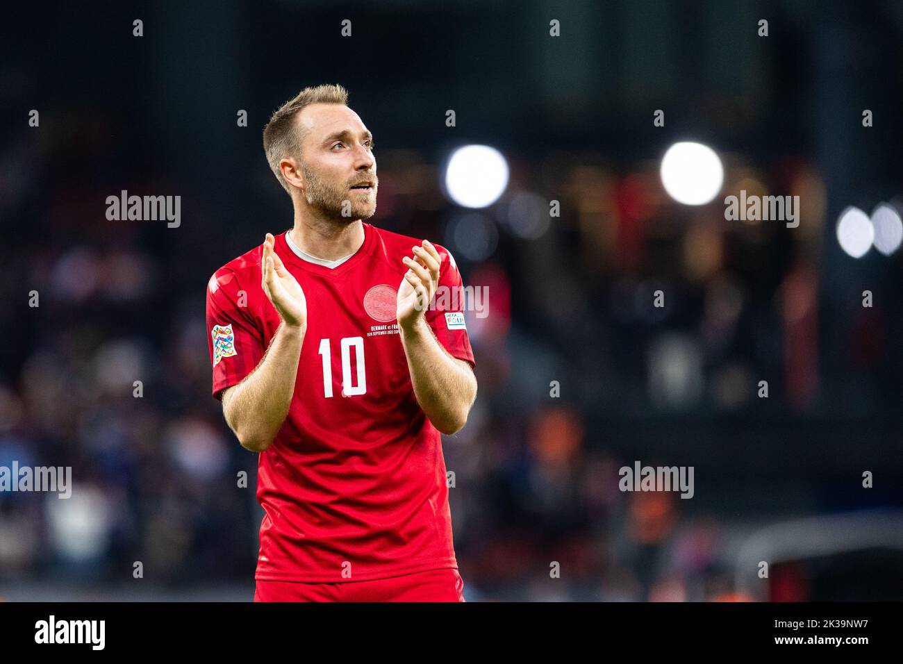 Copenhagen, Denmark. 25th Sep, 2022. Christian Eriksen (10) of Denmark ...