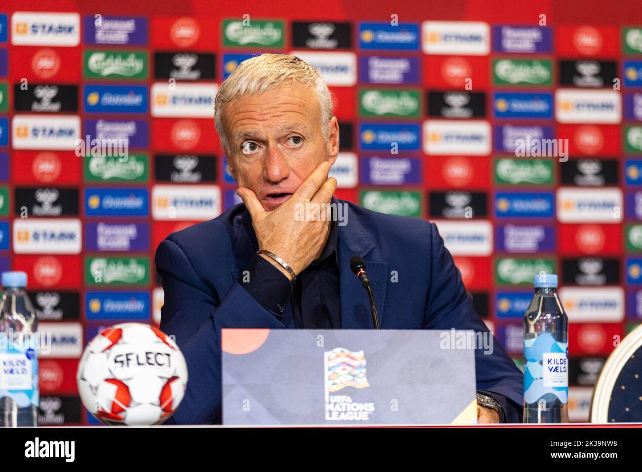 Copenhagen, Denmark. 25th Sep, 2022. Head coach Didier Deschamps of ...