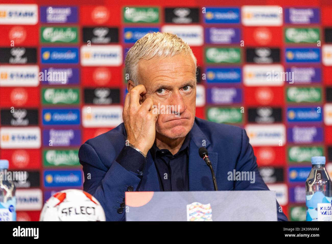 Copenhagen, Denmark. 25th Sep, 2022. Head coach Didier Deschamps of ...