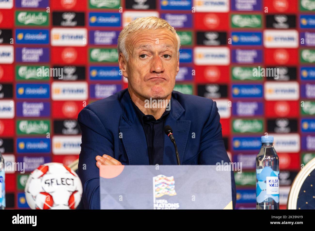 Copenhagen, Denmark. 25th Sep, 2022. Head coach Didier Deschamps of ...