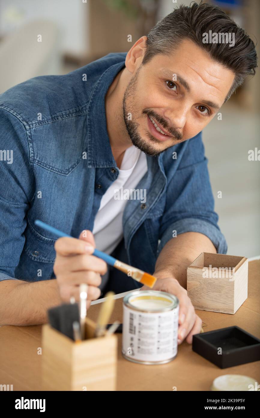 Diy painting a room colour hi-res stock photography and images - Alamy