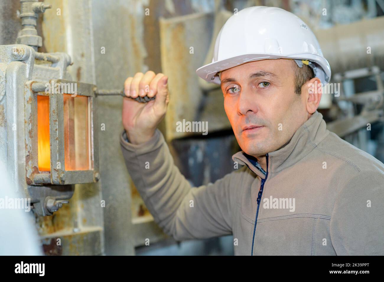 a confident industrial steel worker Stock Photo - Alamy