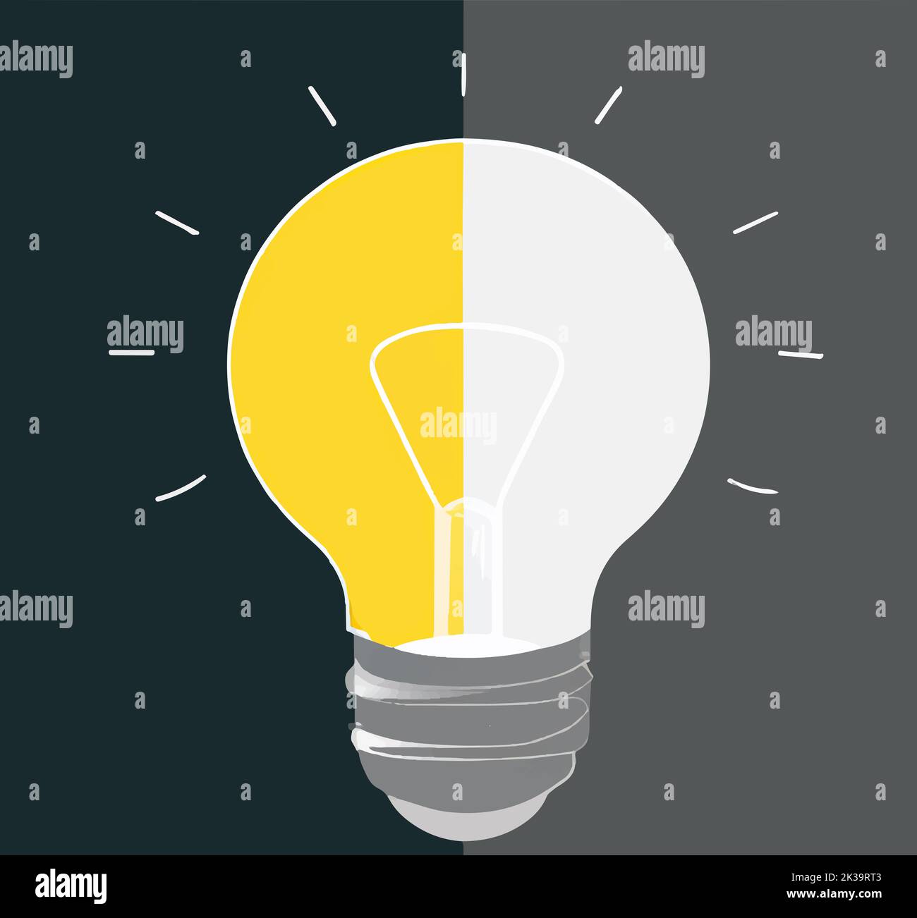 light bulb illustration Stock Photo - Alamy