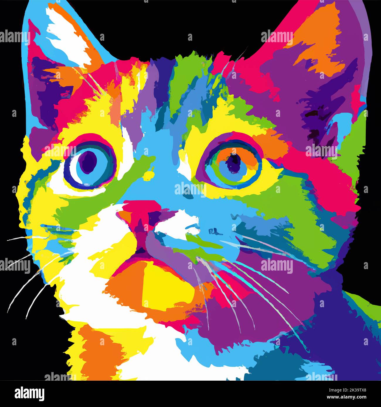cat pop art Stock Photo - Alamy
