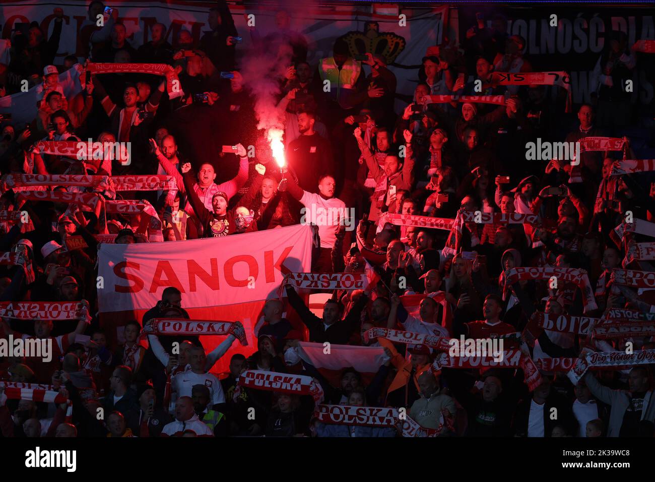 Red flares hi-res stock photography and images - Alamy