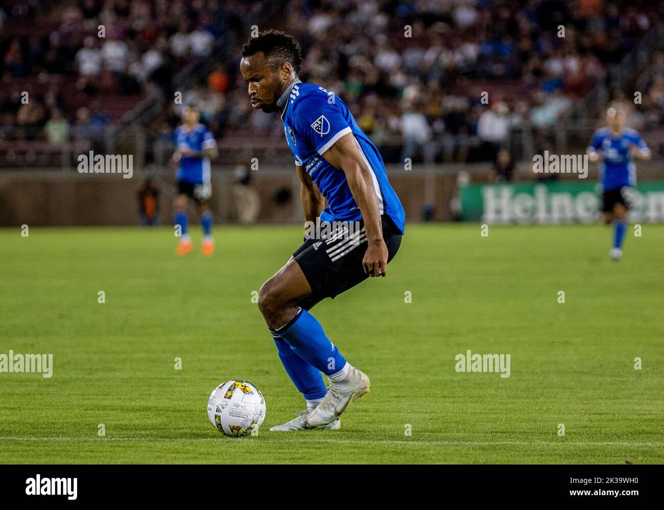 September 24, 2022 Palo Alto, CA USA San Jose forward Jeremy Ebobisse ...