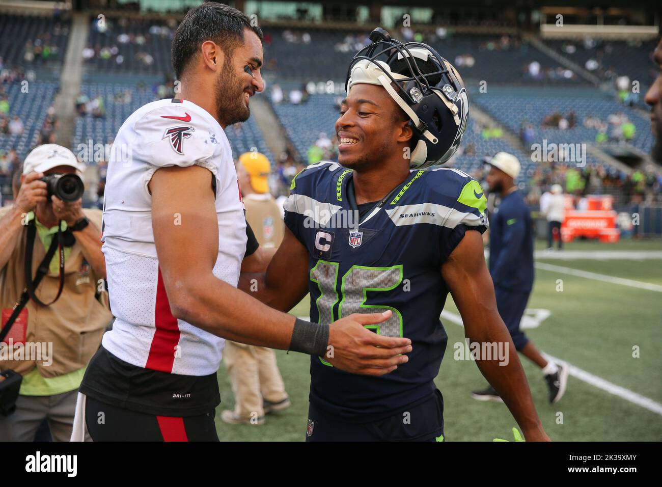 Seattle, WA, USA. 25th Sep, 2022. Seattle Seahawks wide receiver Tyler ...