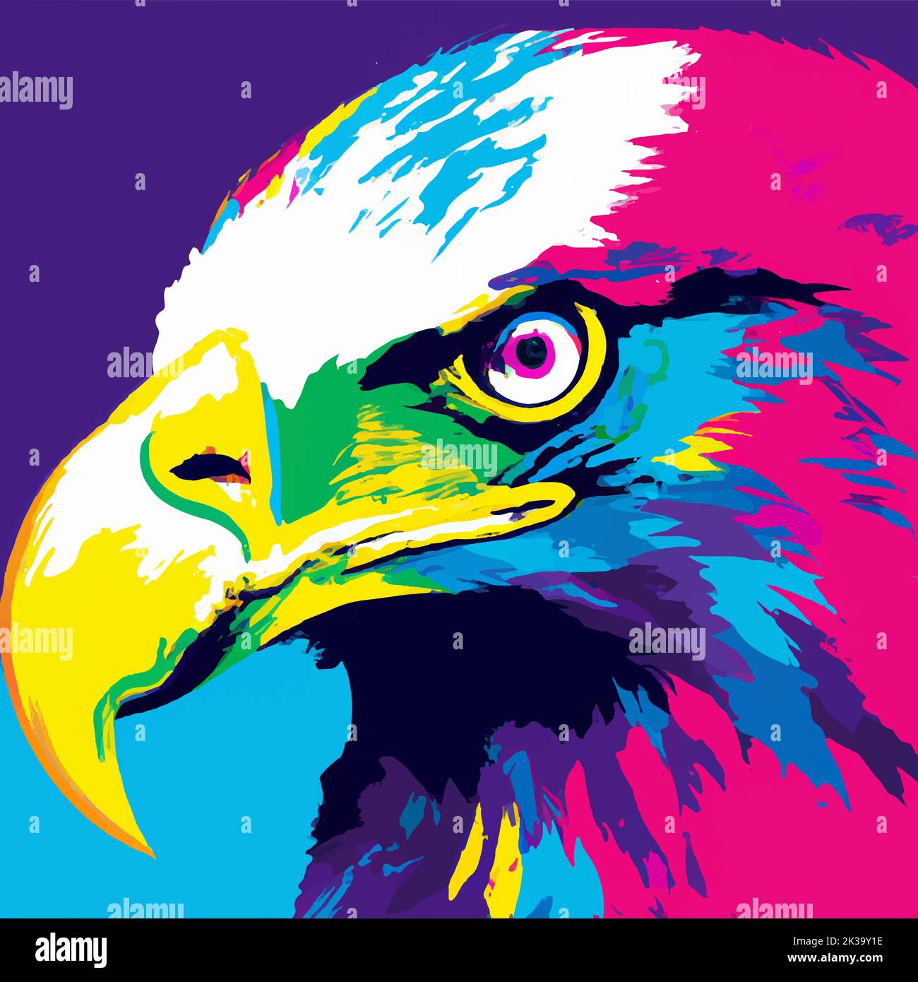 eagle pop art Stock Photo - Alamy