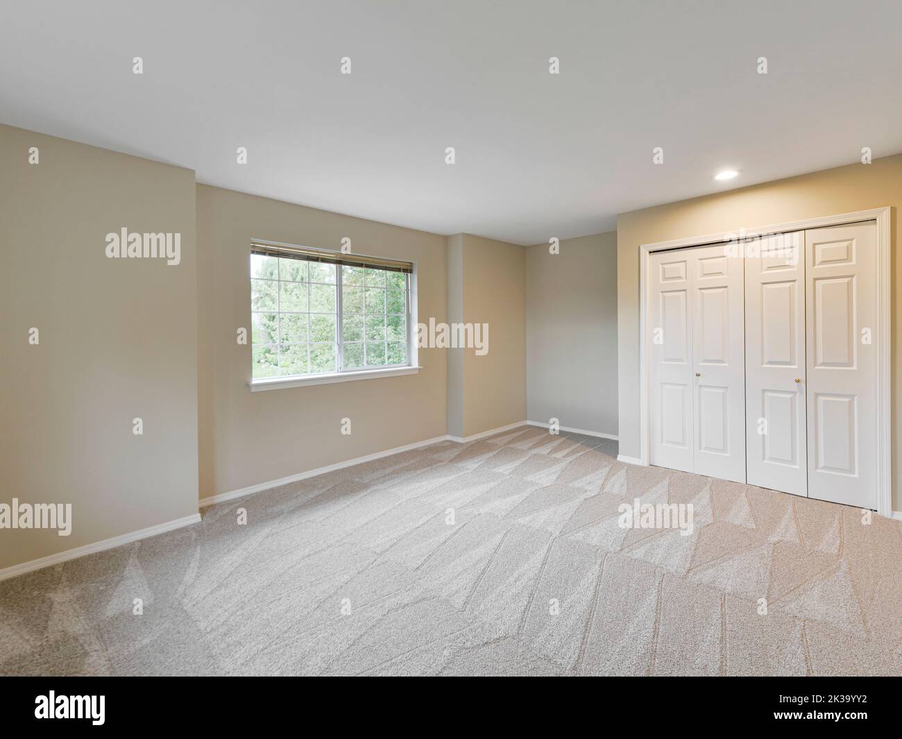 Modern residential empty bedroom interior Stock Photo - Alamy