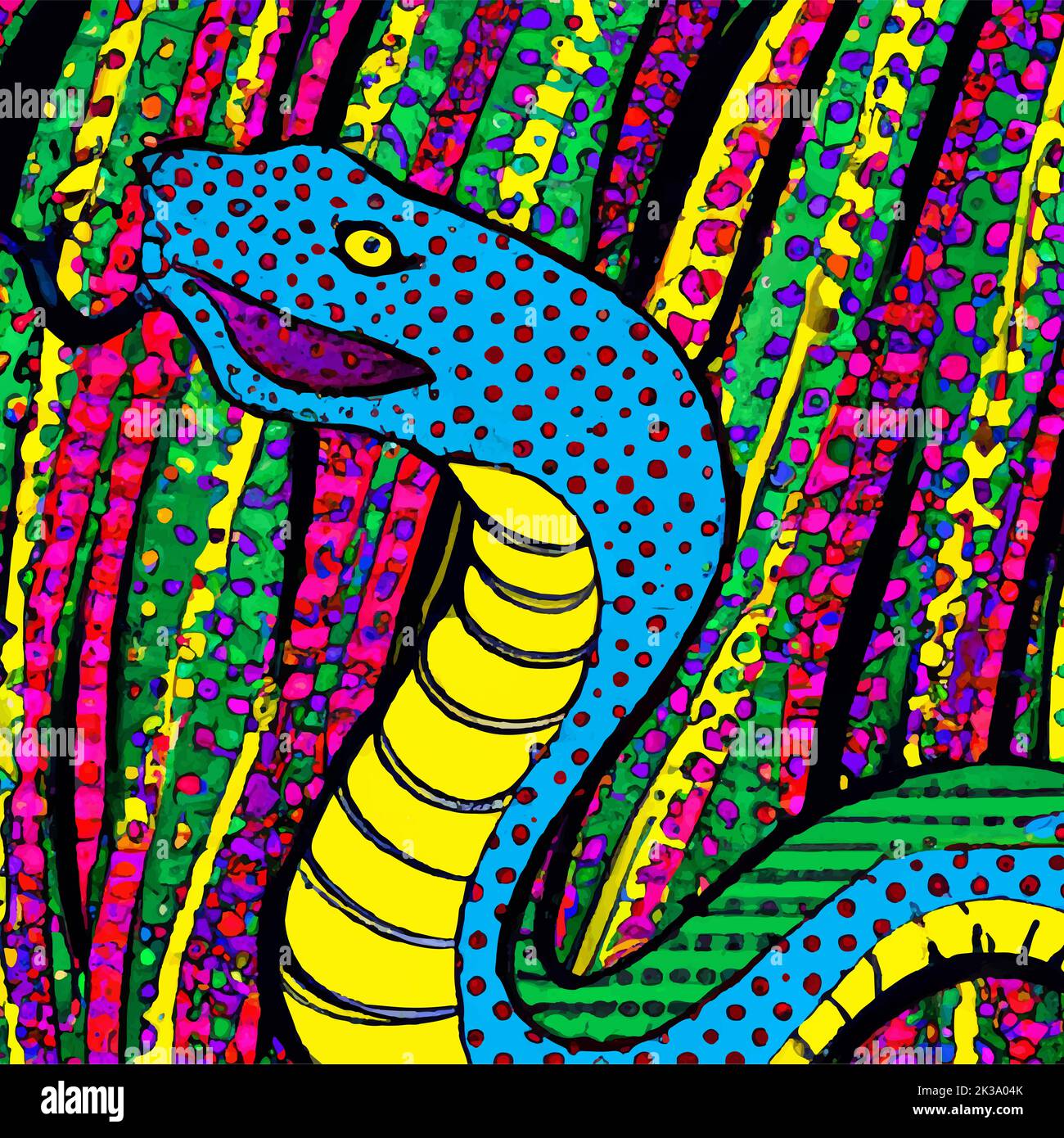 snake pop art Stock Photo - Alamy