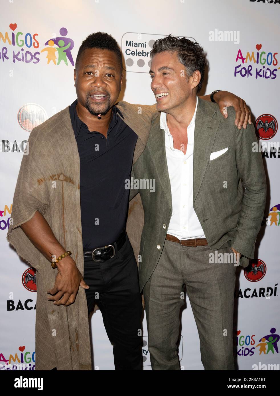 MIAMI, FL - SEP 24: Actor Cuba Gooding, Jr and Fabian Basabe are seen ...
