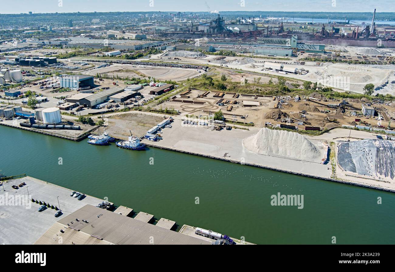 Hamilton Industrial Area steel mills Stock Photo - Alamy