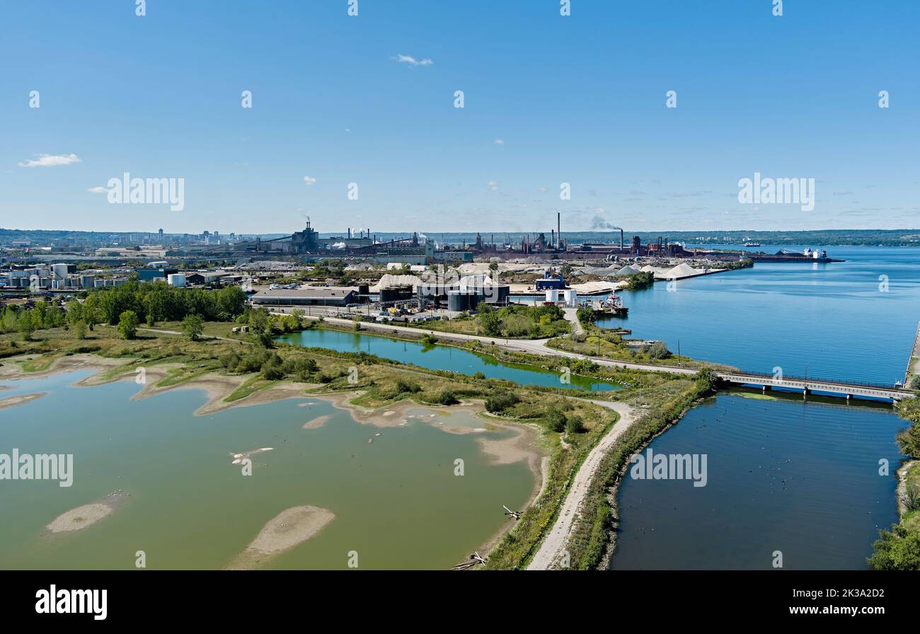 Hamilton Industrial Area steel mills Stock Photo - Alamy