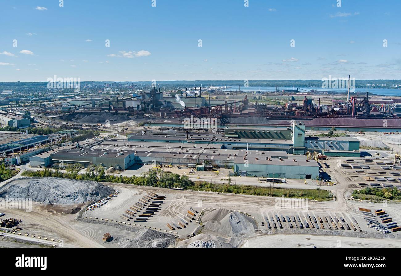 Hamilton Industrial Area steel mills Stock Photo - Alamy
