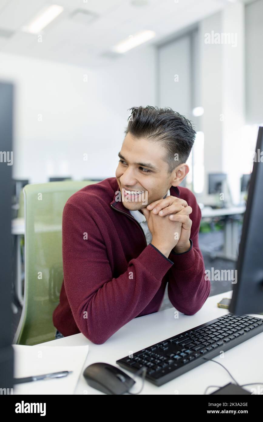 Handsome male student classroom hi-res stock photography and images - Alamy
