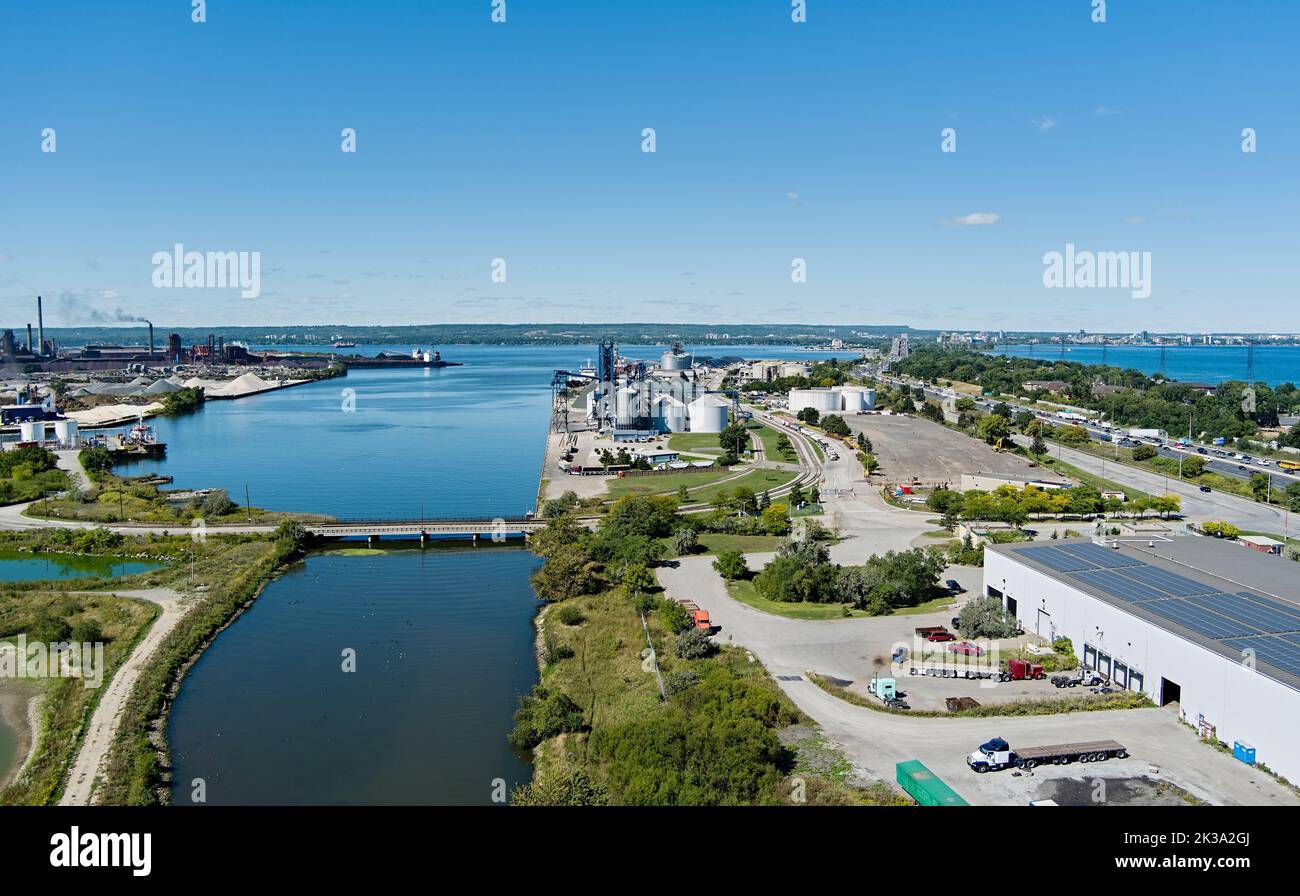 Hamilton Industrial Area steel mills Stock Photo - Alamy