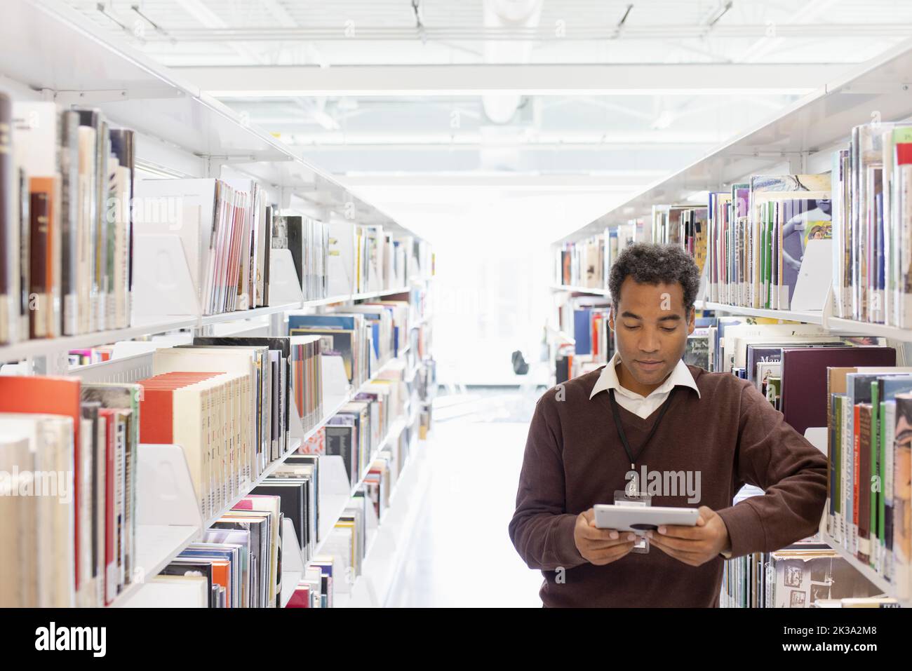 Male librarian book hi-res stock photography and images - Alamy