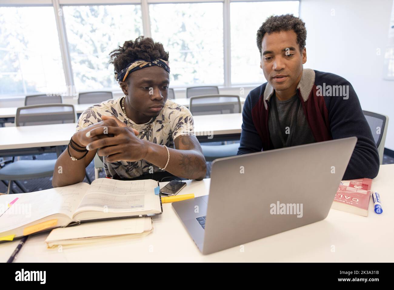 African american male teacher classroom hi-res stock photography and ...