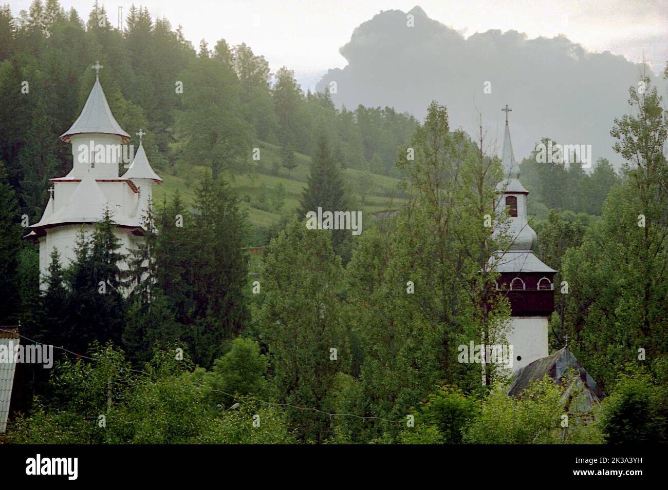 Horea village, Alba County, Romania, approx. 2000. The two local ...