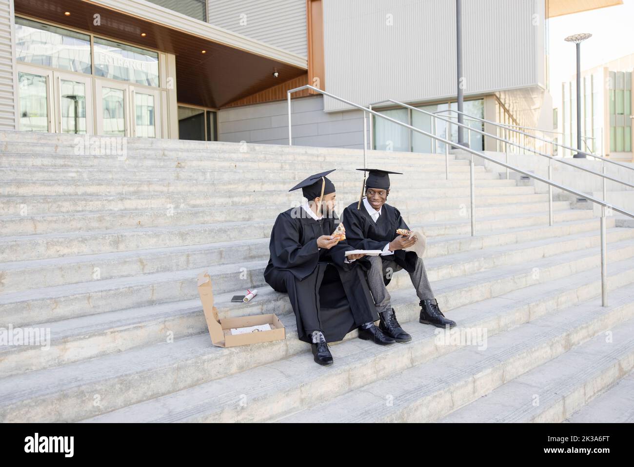 Man eating pizza happy hi-res stock photography and images - Alamy