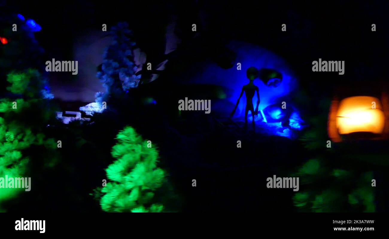 Buena Park, California, USA 22nd September 2022 An Alien on Timber ...