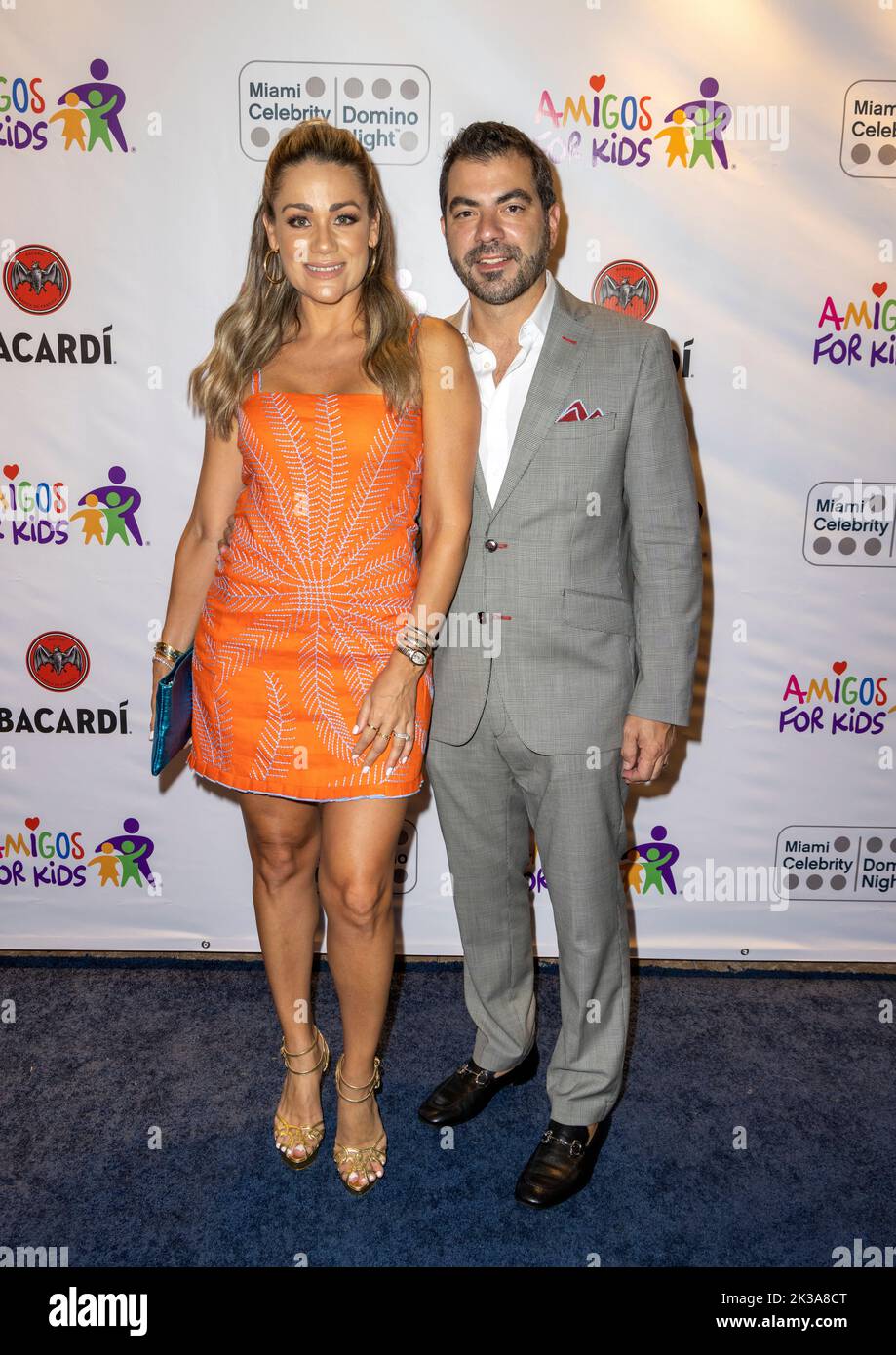 MIAMI, FL - SEP 24: Gloria Ordaz and Freddy Balsera are seen during ...
