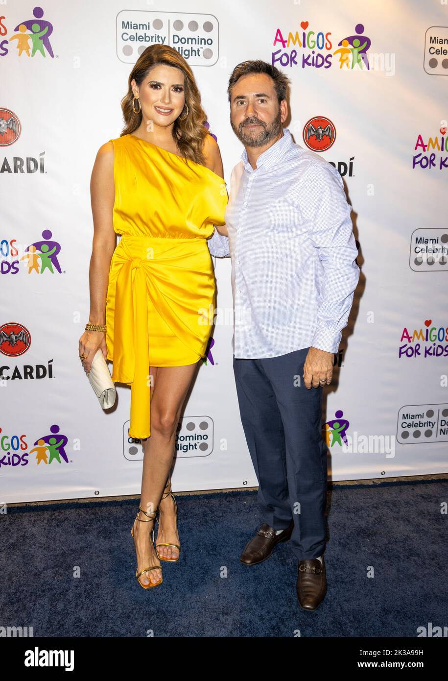 MIAMI, FL - SEP 24: Andrea Linares and Armando Pico are seen during “Amigos for Kids” Miami ...