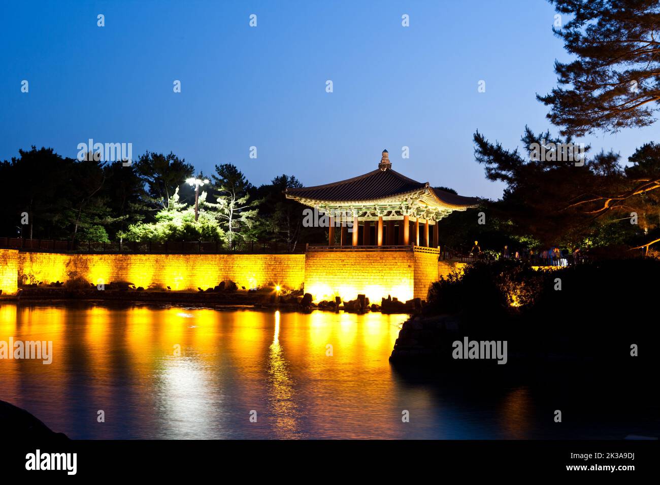It is an old palace in Gyeongju, famous for its beautiful night view ...