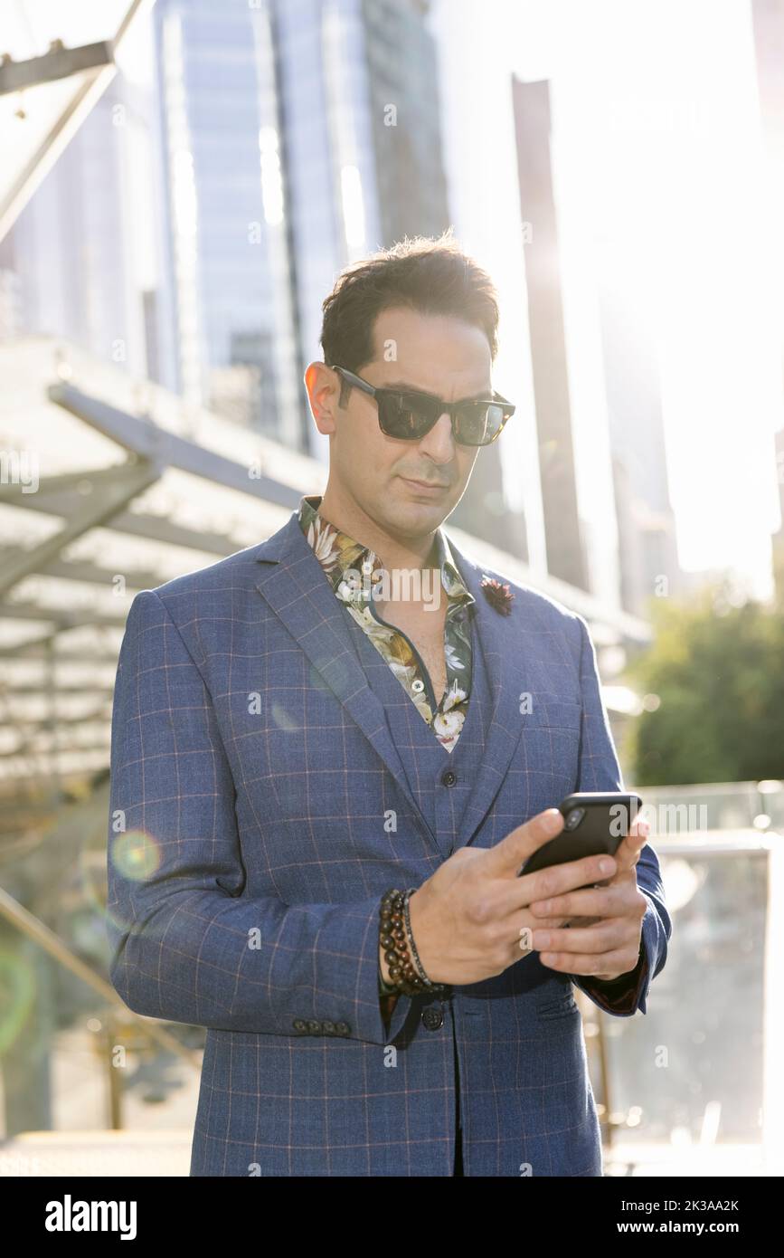 Man outside building hi-res stock photography and images - Alamy