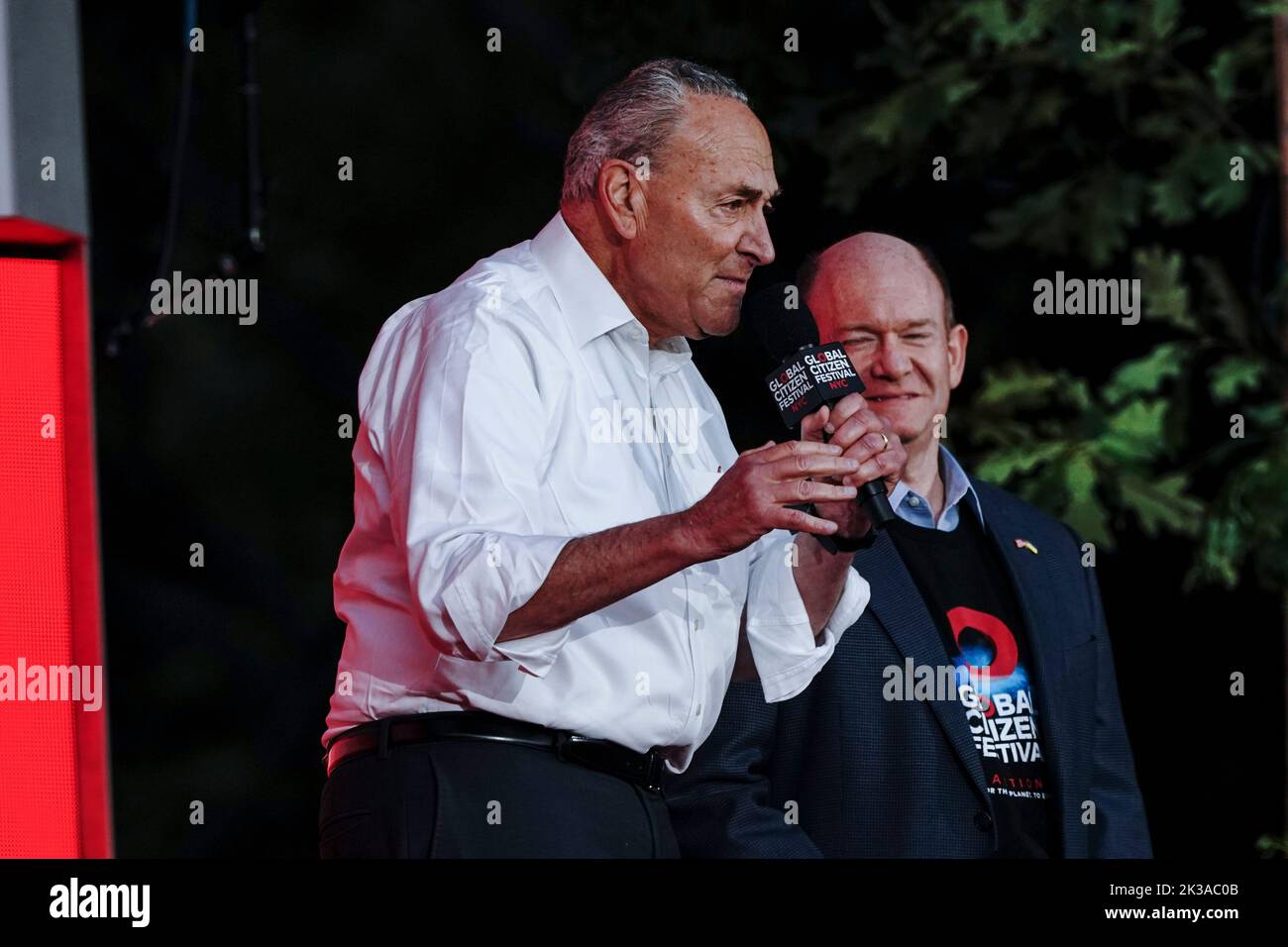 New York, NY - September 24, 2022: US Senator Charles Schumer speaks at ...