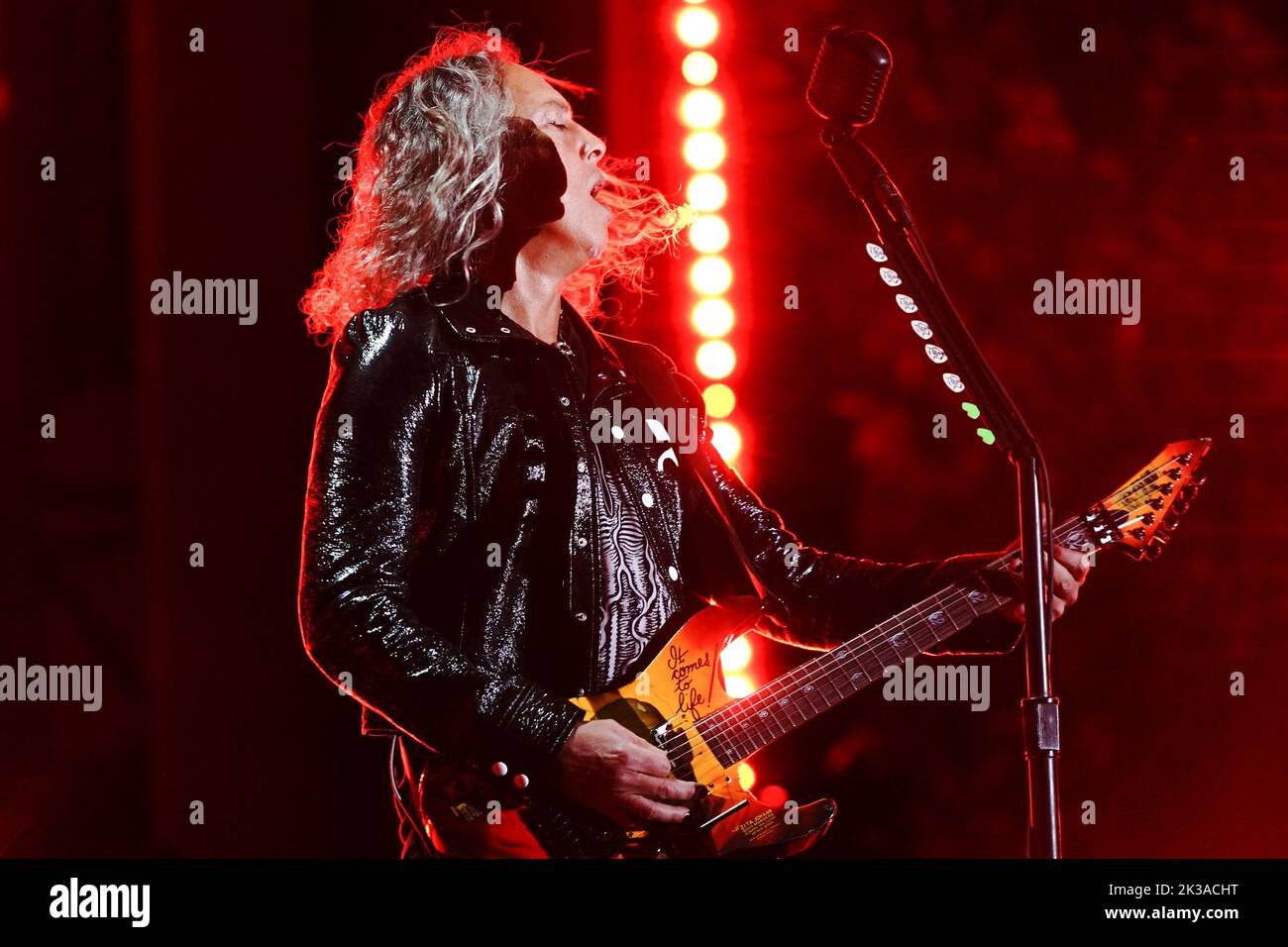 New York, NY - September 24, 2022: Kirk Hammett of Metallica performs ...