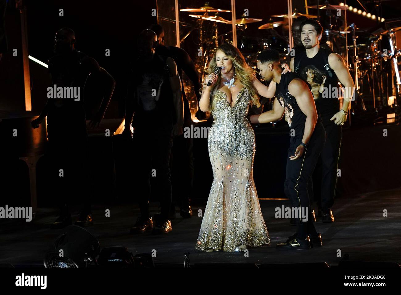 Mariah Carey perform at Global Citizen Festival NYC in Central Park in ...