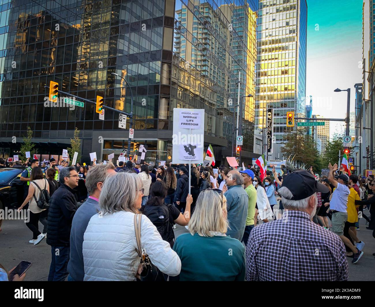 Vancouver, CANADA - Sep 25 2022 : Thousands of people gather in ...