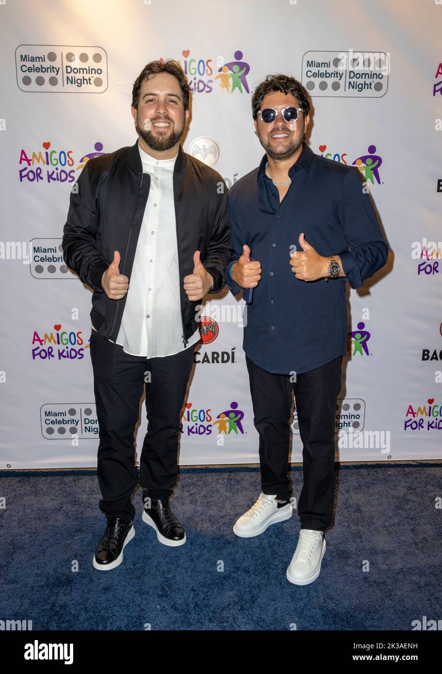 MIAMI, FL - SEP 24: Los Pichi Boys are seen during “Amigos for Kids ...