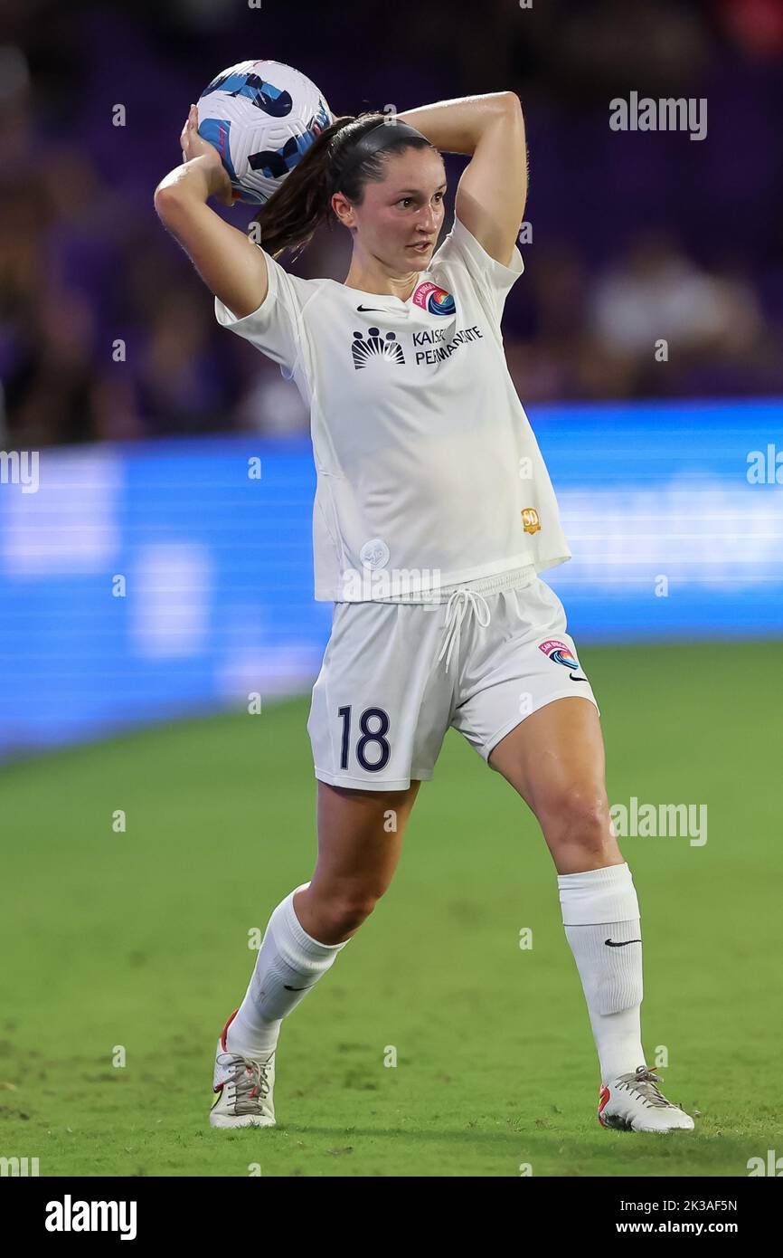 September 25, 2022: San Diego Wave FC defender KALEIGH RIEHL (18) makes ...