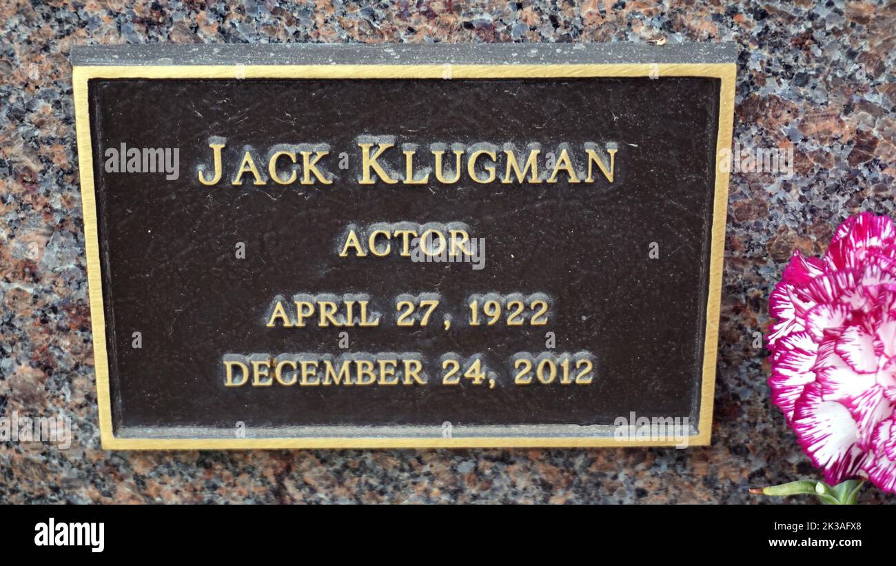 Jack Klugman Crypt at Westwood Village Memorial Park & Mortuary Credit ...