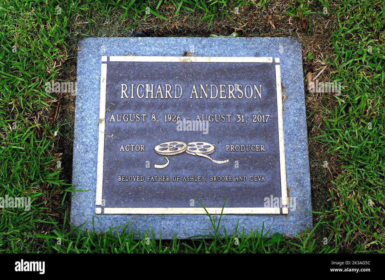 Richard Anderson gravesite at Westwood Village Memorial Park & Mortuary ...