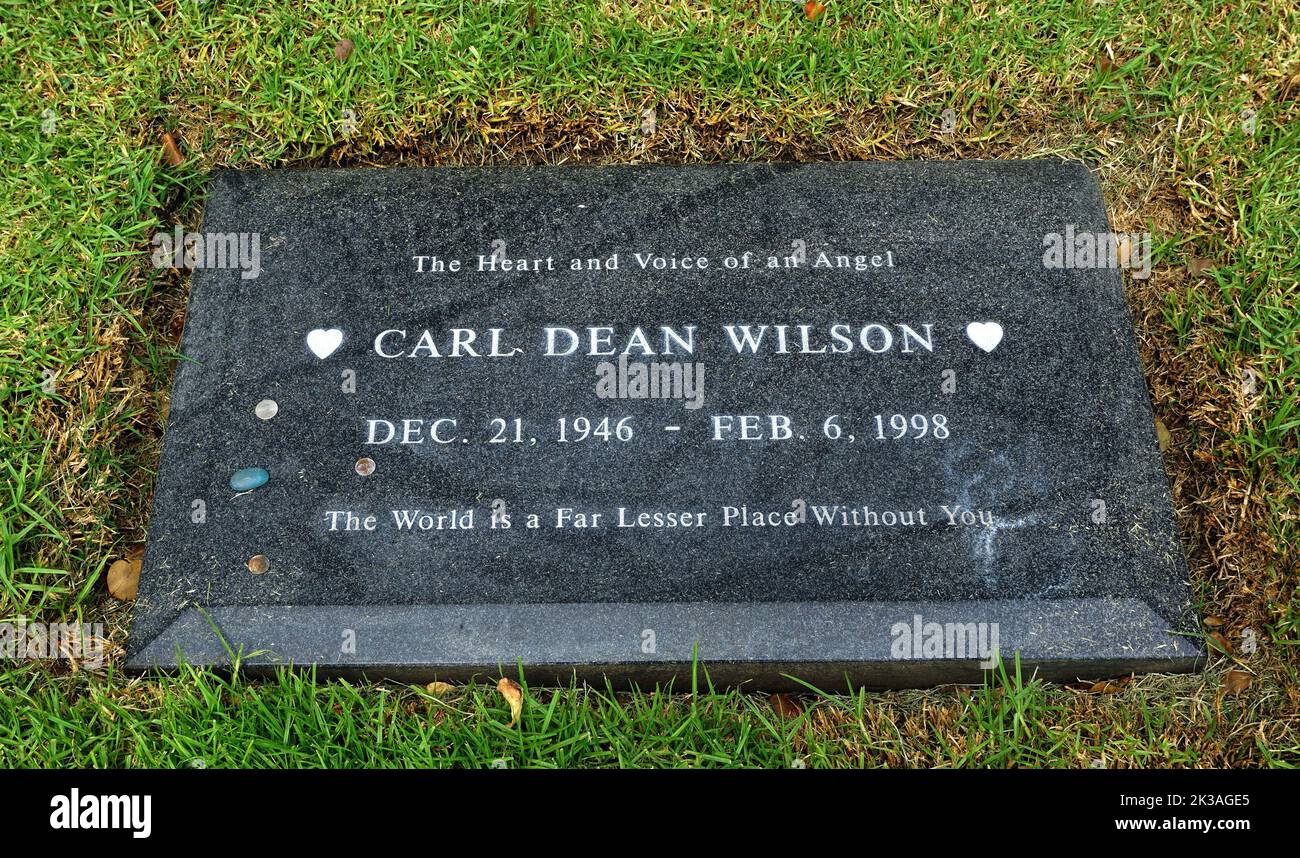 Carl Wilson gravesite at Westwood Memorial Park & Mortuary Credit: Ron ...