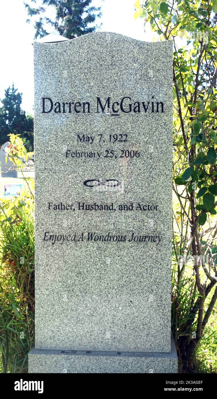 Darren McGavin gravesite at Hollywood Forever Cemetery Credit: Ron ...