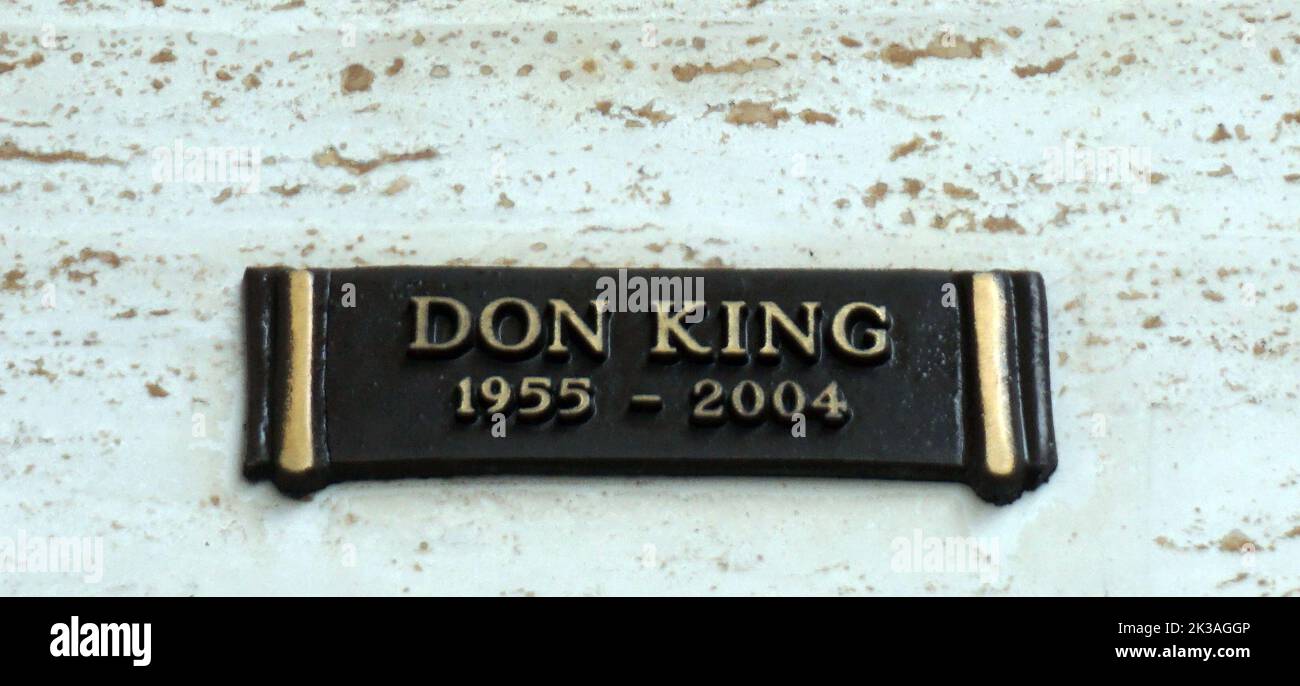 Don King Crypt at Westwood Village Memorial Park & Mortuary Credit: Ron ...