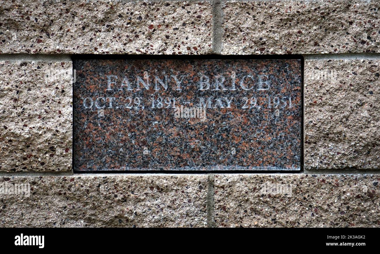 Fannie Brice gravesite at Westwood Village Memorial Park & Mortuary ...