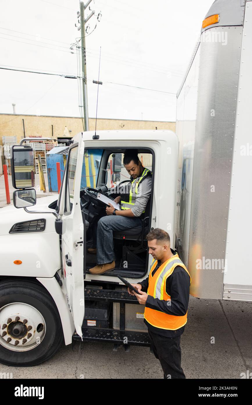 Male deliver driver hi-res stock photography and images - Alamy