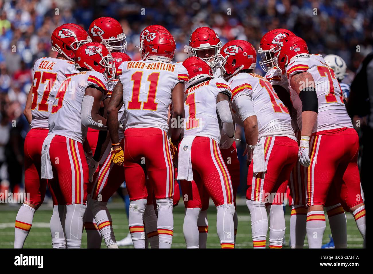 Indianapolis, Indiana, USA. 25th Sep, 2022. Kansas City Chiefs ...