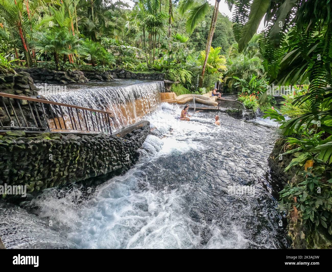 The beautiful Tabacon Hot Springs, La Fortuna, Costa Rica Stock Photo ...