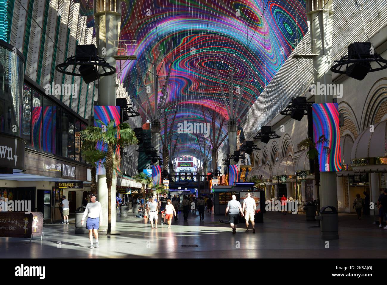 Fremont Street located in downtown Las Vegas, Nevada, USA Stock Photo ...