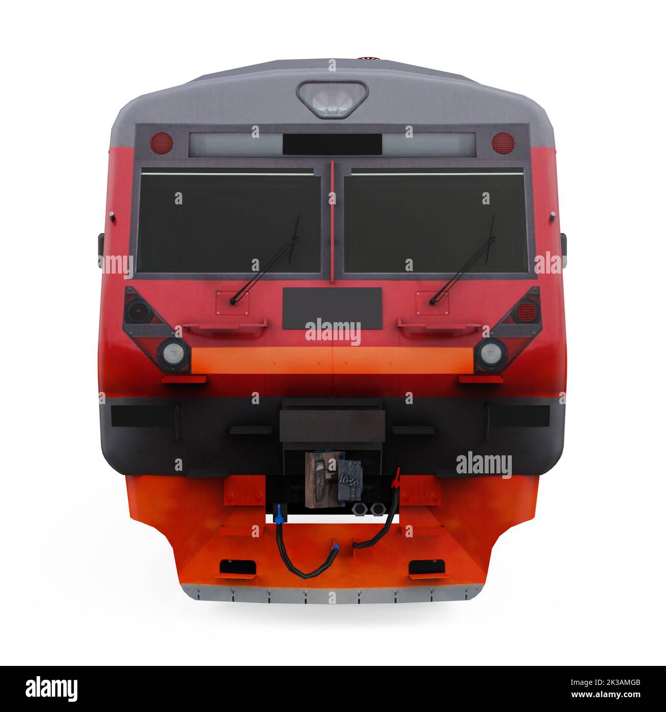 Commuter Train Isolated Stock Photo - Alamy