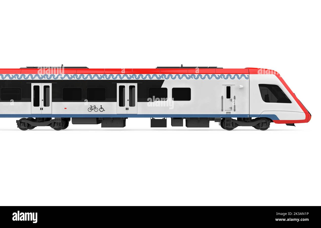 Electric Train Isolated Stock Photo - Alamy