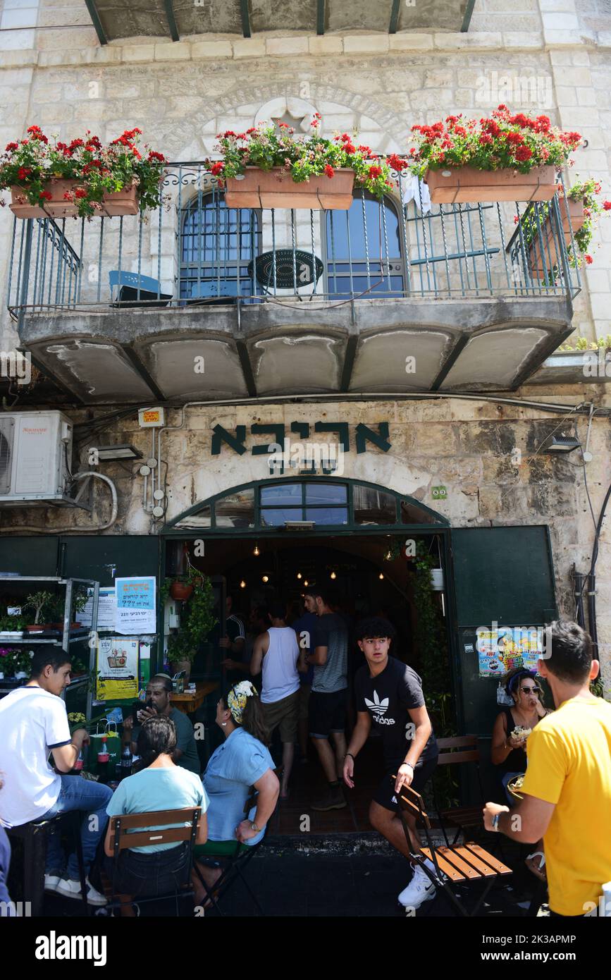 Aricha Sabich restaurant at the vibrant Machane Yehuda market in ...