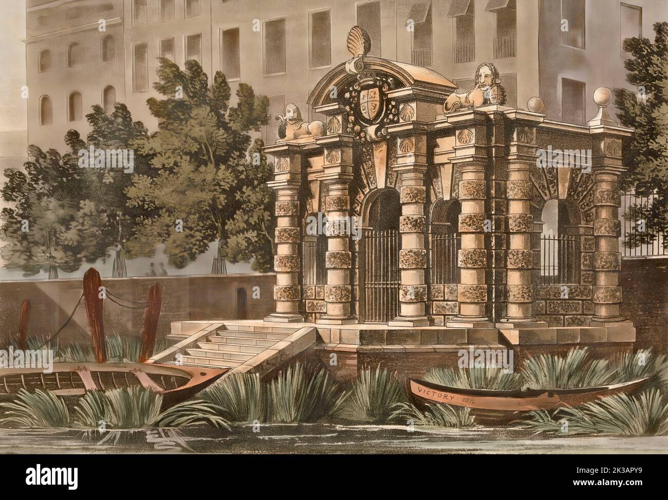 Buckingham stairs water gate hi-res stock photography and images - Alamy