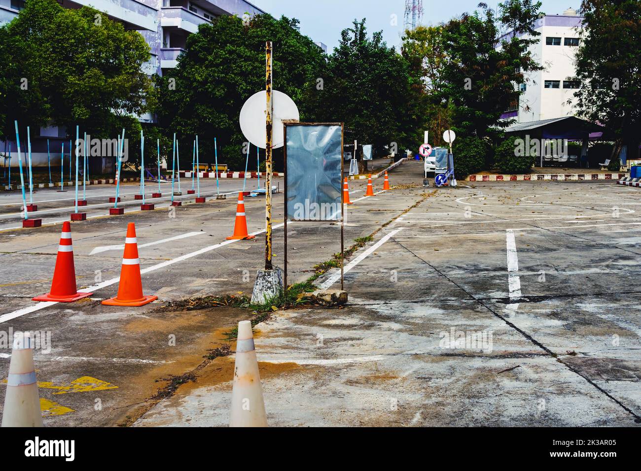 Driving test and training area with simulate test for driving license ...